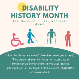 Disability History Month • Greenbank College